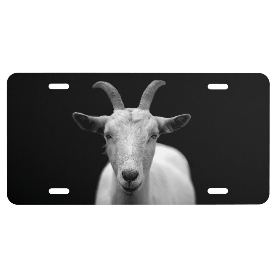 Goat License Plate | Zazzle