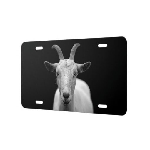 Goat License Plate | Zazzle