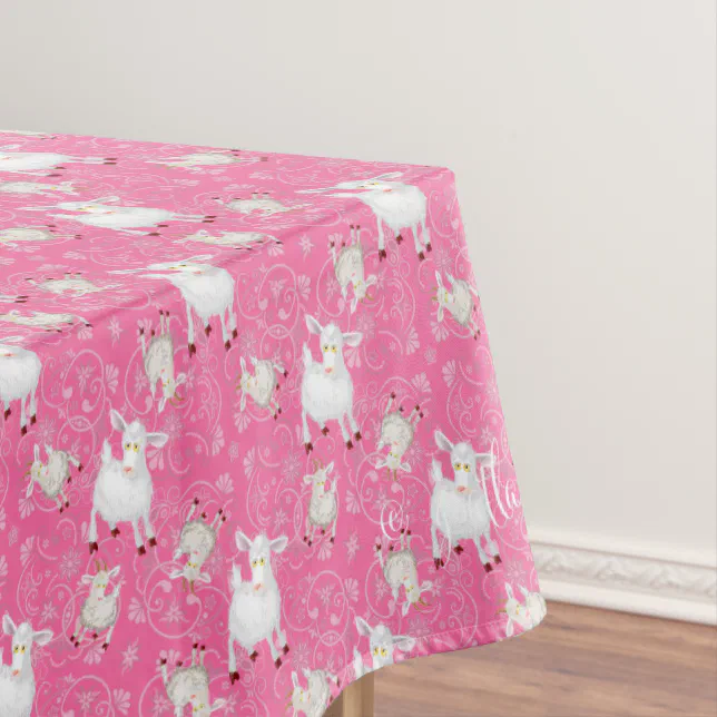 GOAT Lover | Too Many Goats GetYerGoat™ Tablecloth | Zazzle