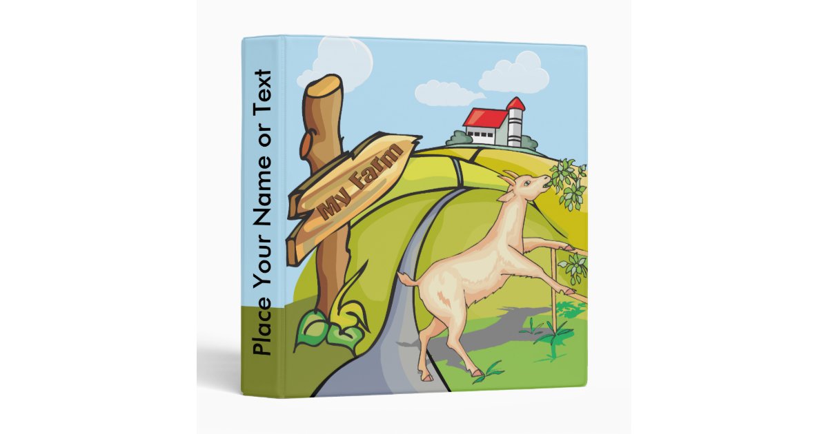 Goat My Farm Binder | Zazzle