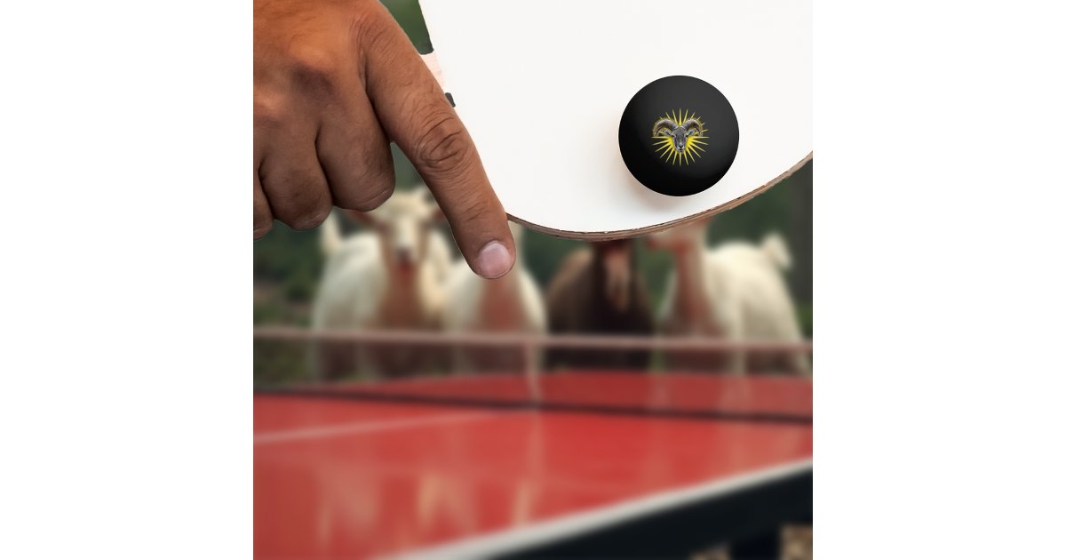 Goat Of Greatness Ping Pong Ball | Zazzle