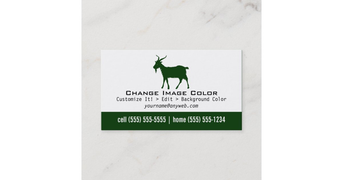 Goat - Personal Business Card | Zazzle