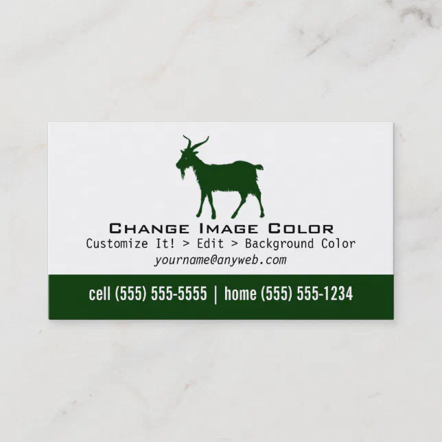 Goat - Personal Business Card | Zazzle