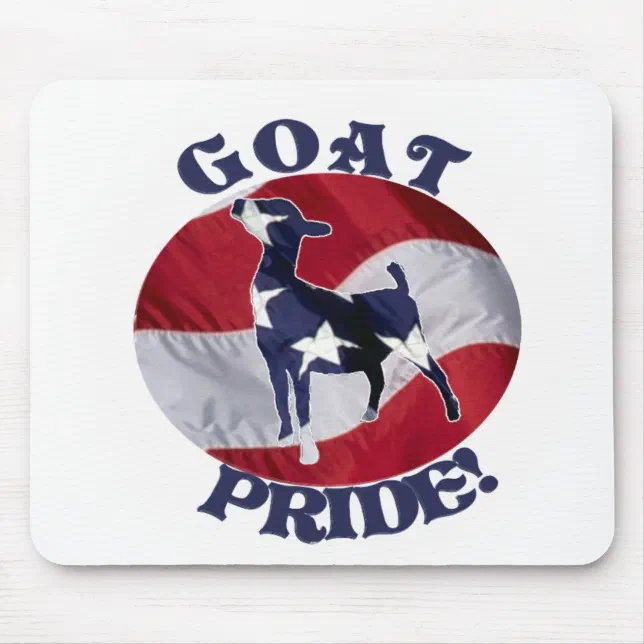 GOAT PRIDE AMERICAN FLAG USA MOUSE PAD | Zazzle