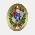GOAT Pygmy Kid Santa Hat Christmas Ornament | Zazzle