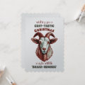 "Goat-Tastic Greetings: A 'Baaah-Humbug' Christmas Invitation | Zazzle