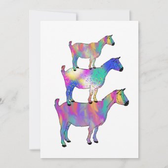 Goat Themed 6th Birthday Party Invitation | Zazzle