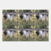 Goat Wrapping Paper Sheets - 3 Design Set | Zazzle