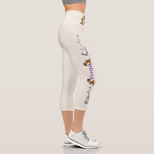 Goat Yoga It's a Thing Capri Leggings | Zazzle.com