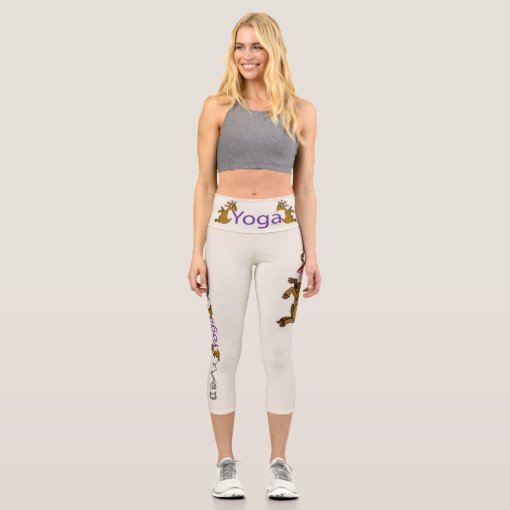 Goat Yoga It's a Thing Capri Leggings | Zazzle