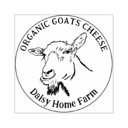 Goats Cheese Custom Business Rubber Stamp | Zazzle