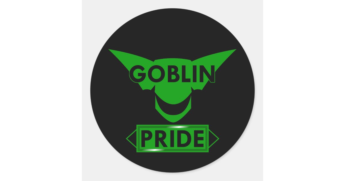 Goblin Pride Classic Round Sticker | Zazzle