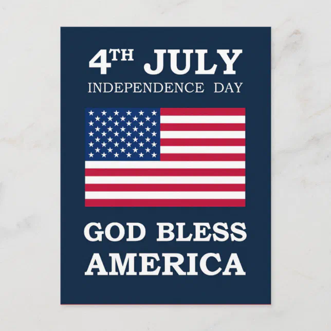 God Bless America, Independence Day Postcard | Zazzle