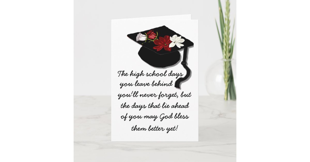 God Bless Graduation Greeting Card | Zazzle