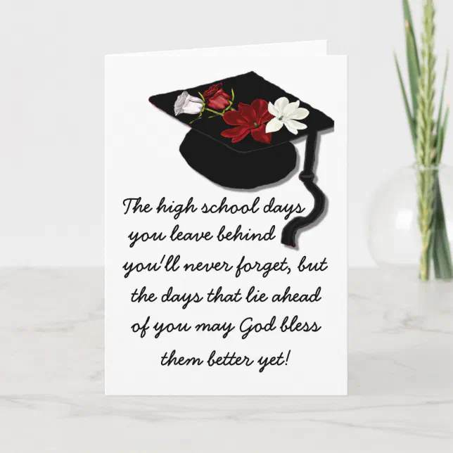 God Bless Graduation Greeting Card | Zazzle