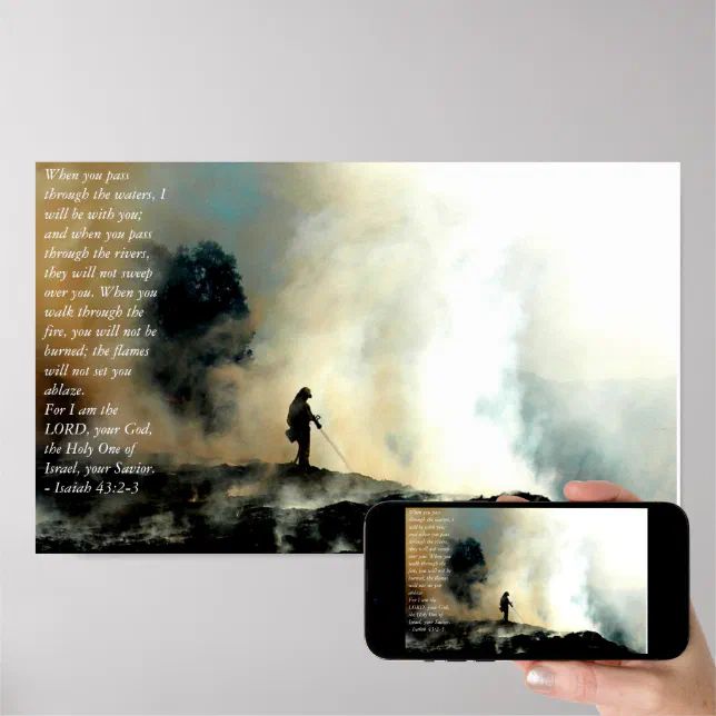 God Bless our Firefighters Poster | Zazzle