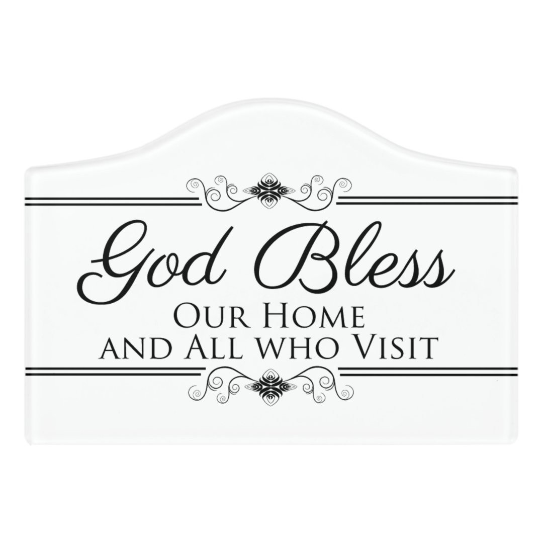 God bless our home door sign | Zazzle