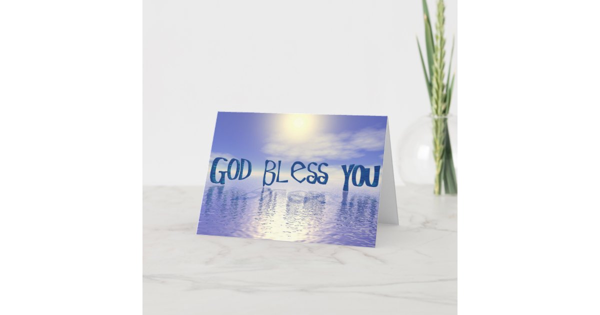 God Bless You. Card | Zazzle