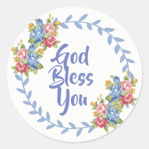 God Bless You Stickers | Zazzle