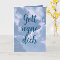 God Bless You in German | Christian Birthday Card | Zazzle