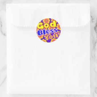 God Bless You! Sticker | Zazzle