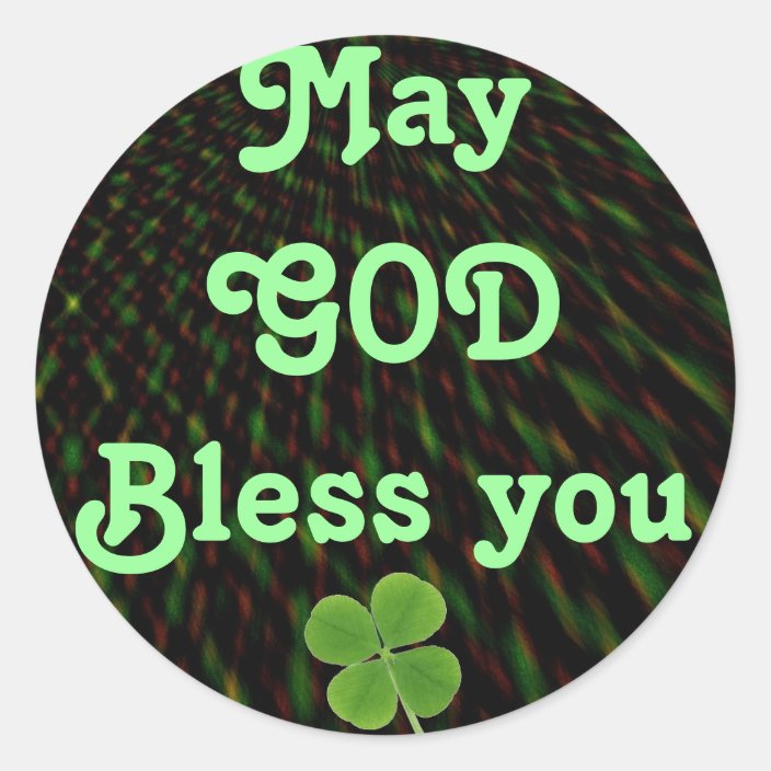 GOD Bless you stickers | Zazzle.com
