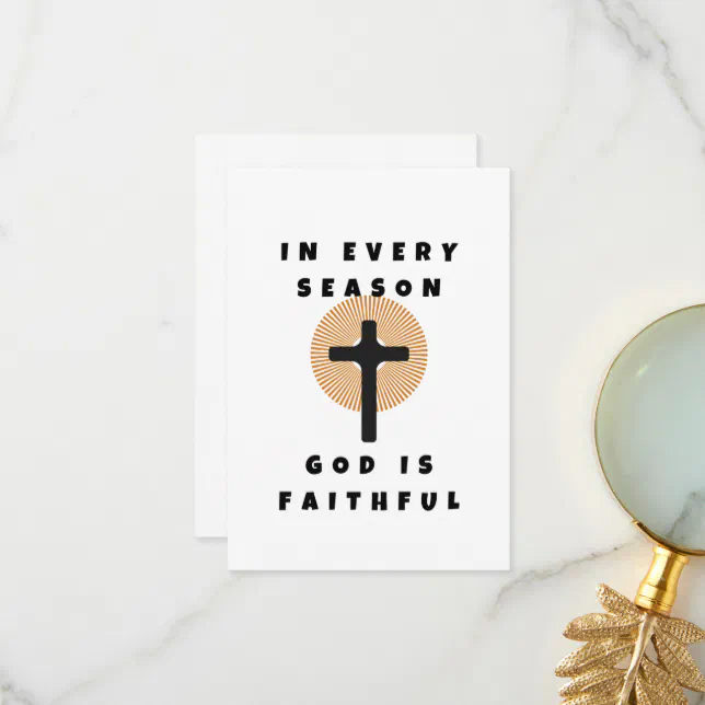 God Is Faithful Thank You Card | Zazzle