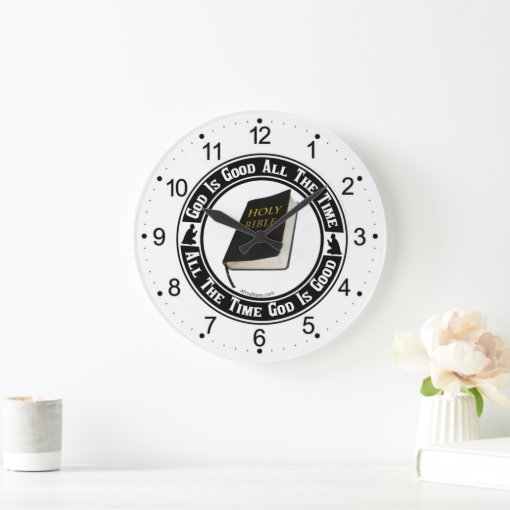 God Is Good Large Wall Clock | Zazzle
