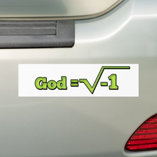 God Is Imaginary Bumper Sticker | Zazzle