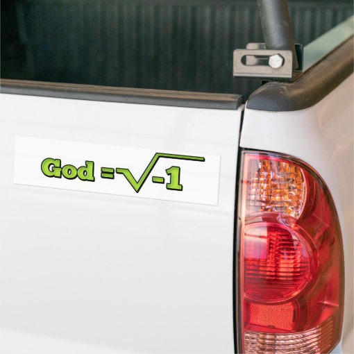 God Is Imaginary Bumper Sticker | Zazzle
