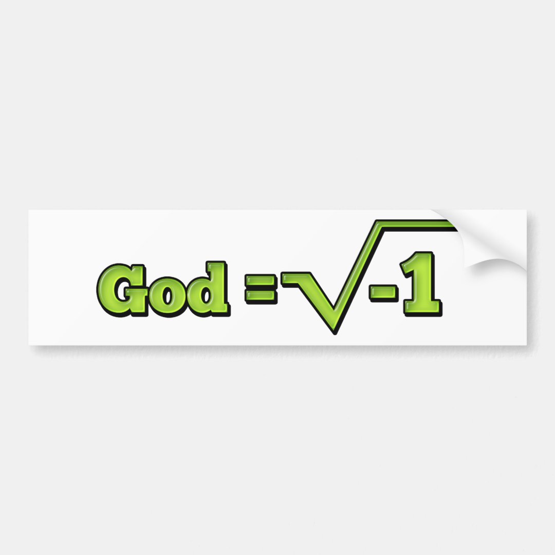 God Is Imaginary Bumper Sticker | Zazzle