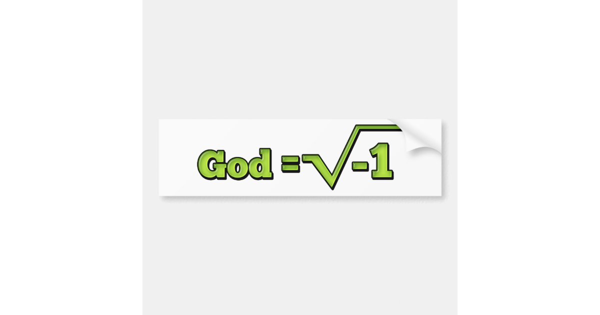 God Is Imaginary Bumper Sticker | Zazzle