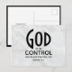GOD IS IN CONTROL Inspirational Christian Postcard | Zazzle