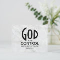 GOD IS IN CONTROL Inspirational Christian Postcard | Zazzle