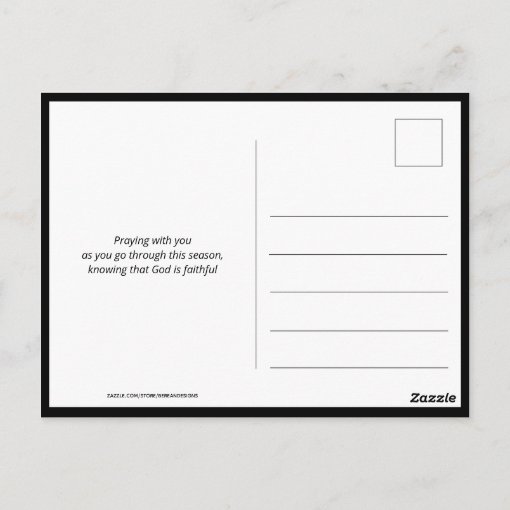 GOD IS IN CONTROL Inspirational Christian Postcard | Zazzle