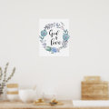 GOD IS LOVE, bible verse Poster | Zazzle