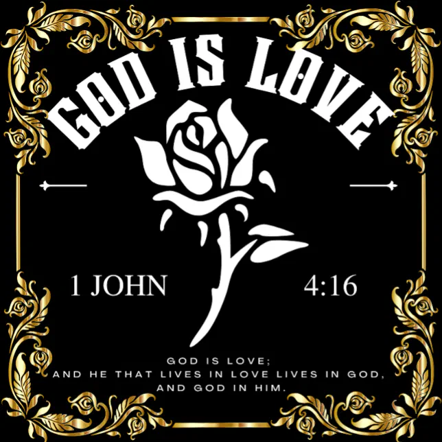 God is Love Square Sticker | Zazzle
