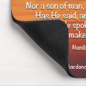 GOD IS NOT A MAN Numbers 23:19 Trust God Scripture Mouse Pad | Zazzle