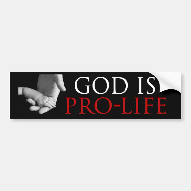 God Is Pro-Life Bumper Sticker | Zazzle
