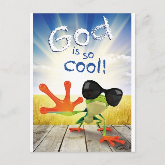 GOD IS SO COOL - Christian, religious, faith Postcard | Zazzle.com