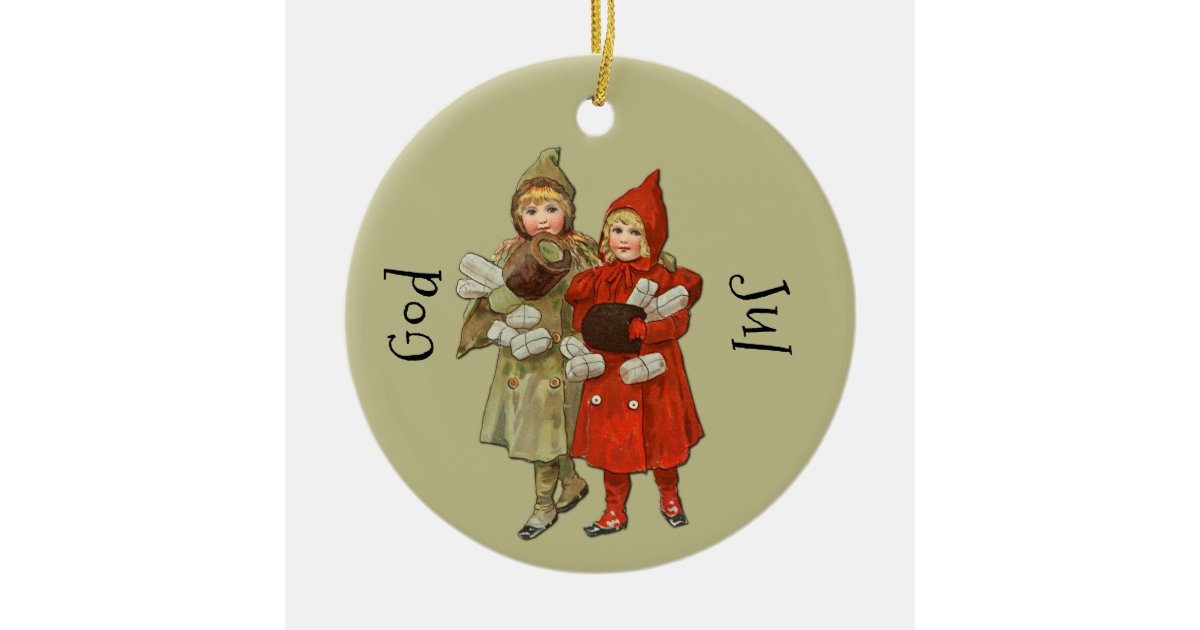 God Jul Ceramic Ornament | Zazzle