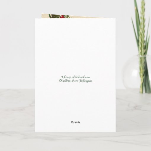 God jul | Christmas Goat | Sweden Nyström Holiday Card | Zazzle