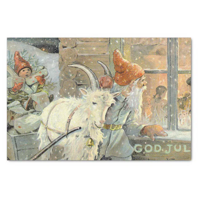 God Jul Happy Christmas! by Julie Nystrom Tissue Paper | Zazzle