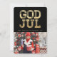 God Jul Swedish Merry Christmas Stylish Typography Holiday Card | Zazzle