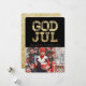 God Jul Swedish Merry Christmas Stylish Typography Holiday Card | Zazzle