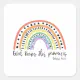 God Keeps His Promises - Rainbow Square Sticker | Zazzle