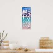 God loves me wall poster | Zazzle