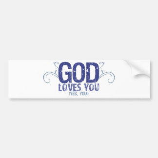 God Loves You Bumper Stickers, God Loves You Bumper Sticker Designs