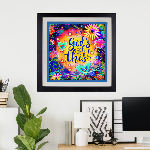 God’s Got This Quote Pretty Inspirivity Faith Poster | Zazzle