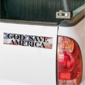 GOD SAVE AMERICA BUMPER STICKER | Zazzle